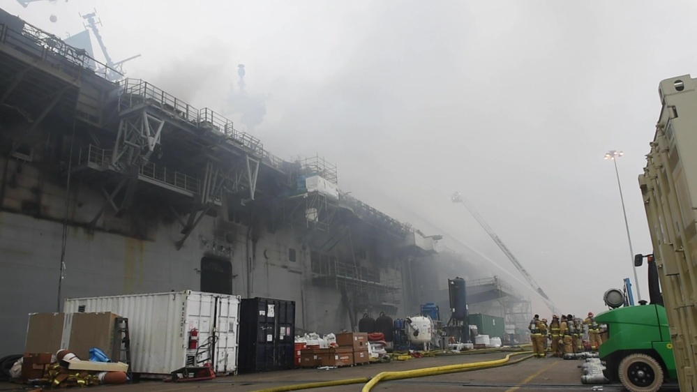 DVIDS - Video - USS Bonhomme Richard (LHD 6) Fire