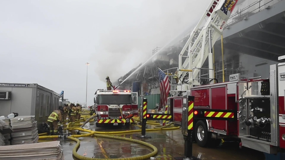 DVIDS - Video - USS Bonhomme Richard (LHD 6) Fire
