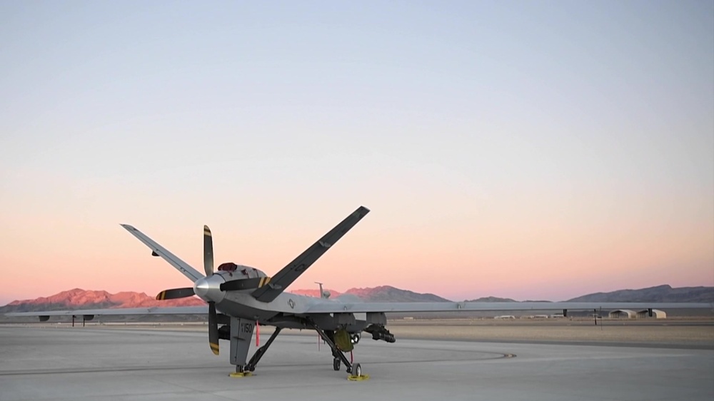 DVIDS - Video - Creech AFB MQ-9 Reaper sunrise shoot