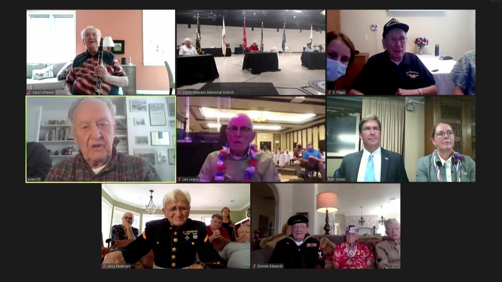 DVIDS - Video - SECDEF Zoom call with WWII Vets
