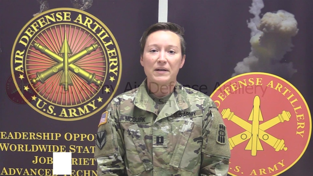 DVIDS - Video - Why I Serve: Cpt. Ariel McGuirk, 14A Air Defense Officer.