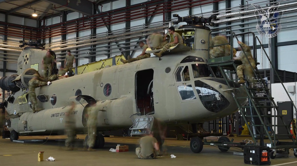 DVIDS - Video - 101st CAB Chinook Assembly Time-lapse