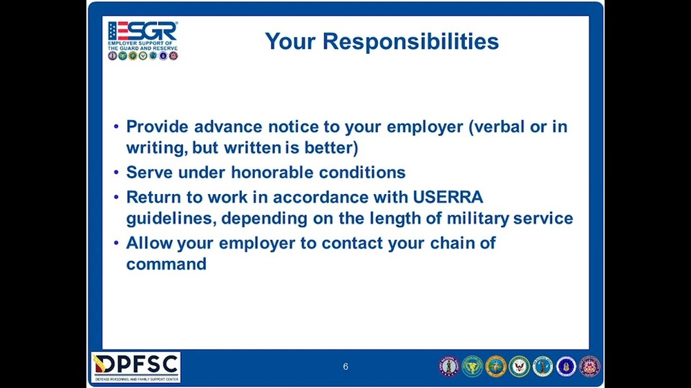 DVIDS - Video - Tennessee ESGR USERRA Training Brief