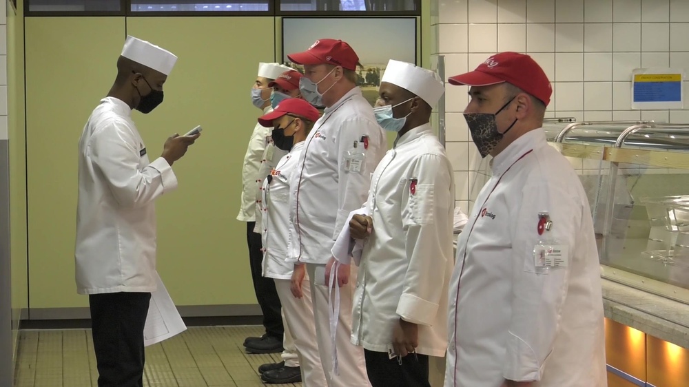 DVIDS - Video - Food Service In Ranks Inspection (Cook's Mount)