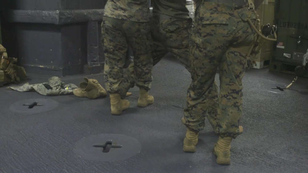 DVIDS - Video - 15th MEU FET Marines, Sailors conduct detainee, weapons ...