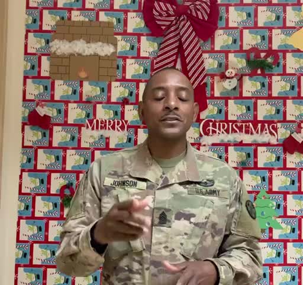 DVIDS - Video - Command Sergeant Major Abraham Johnson Holiday Greeting