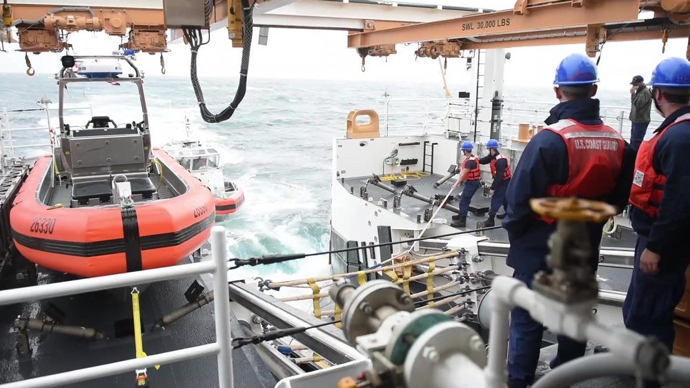 DVIDS - Video - USCGC Stone (WMSL 758) conducts small boat operations ...