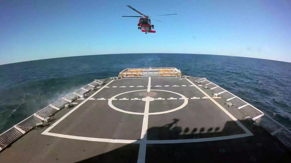 DVIDS - Video - B-Roll USCGC Stone (WMSL 758) conducts helicopter ...