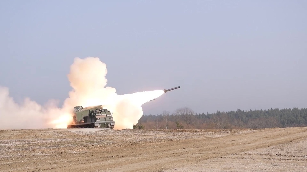 DVIDS - Video - 1-77th Field Artillery Regiment MLRS Live Fire B-Roll