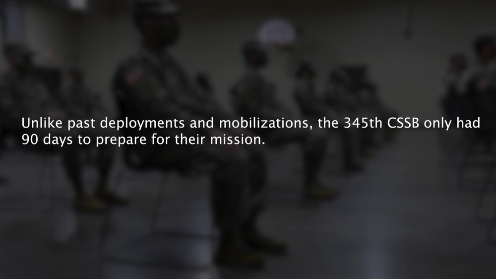 DVIDS - Video - 345th CSSB Soldiers depart for yearlong mobilization