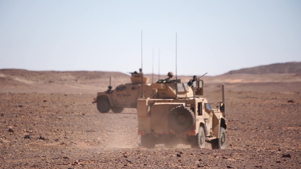 DVIDS - Video - CAAT 2 Marines conduct convoy operations in Tabuk, KSA