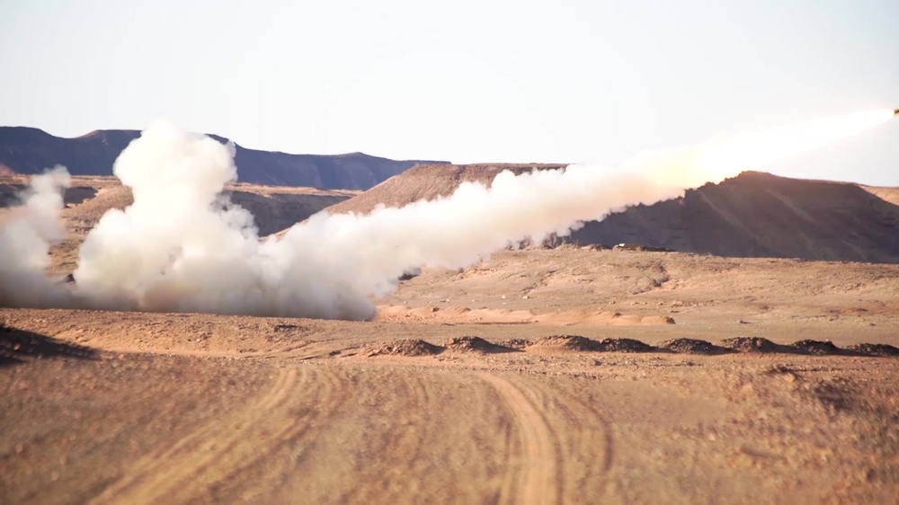 DVIDS - Video - 15th MEU HIMARS fire rockets in Tabuk, KSA