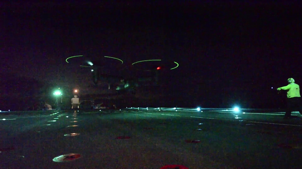 DVIDS - Video - MV-22B Osprey Flight Operations Aboard USNS Mercy