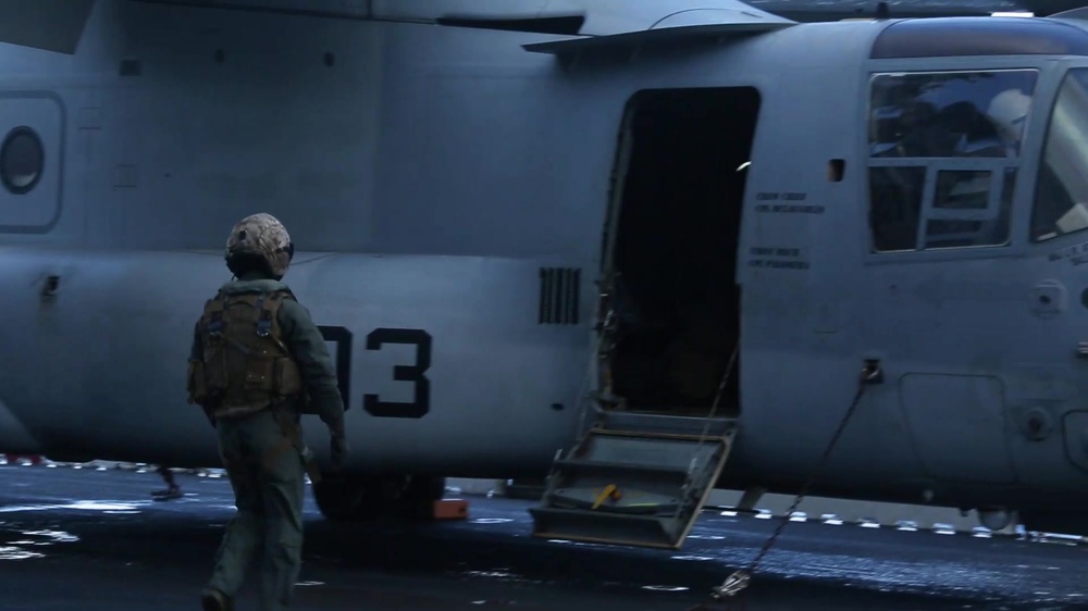 DVIDS - Video - 15th MEU Marines depart USS Makin Island during ...