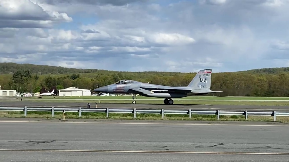 DVIDS - Video - 104th Fighter Wing F-15 hits 10,000 flight hours
