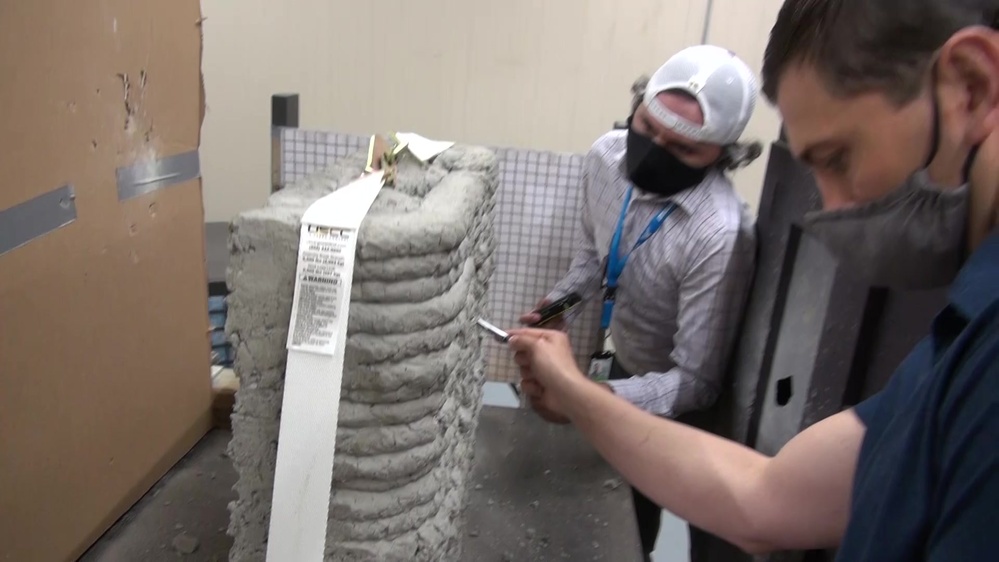DVIDS - Video - 3D-Printed Concrete Walls Ballistics Testing