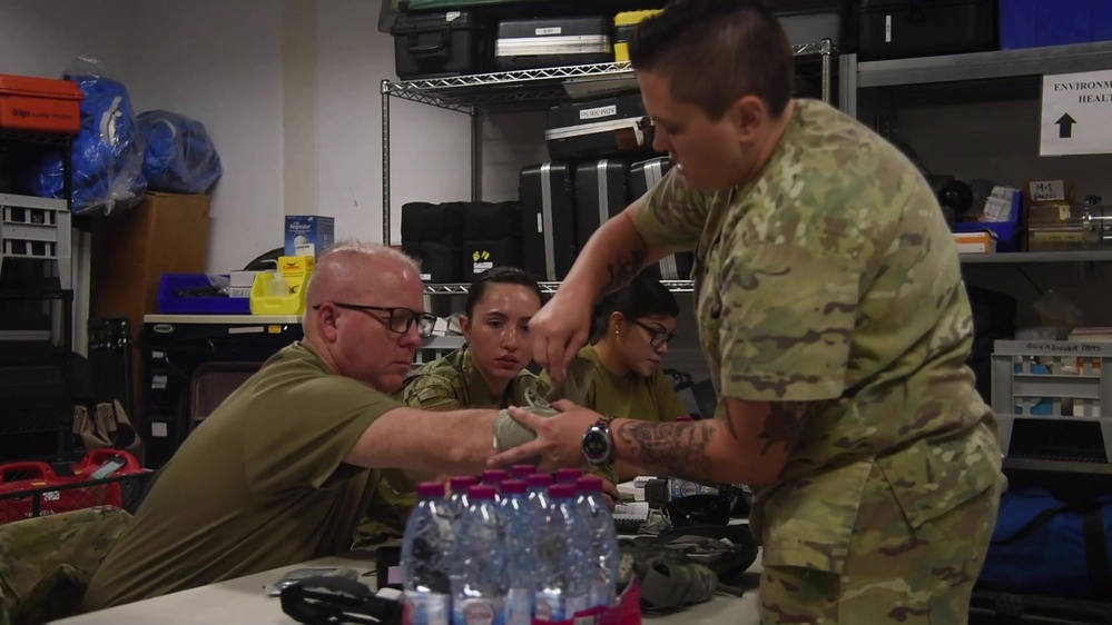 DVIDS - Video - 379th EMDG Airmen complete TCCC course