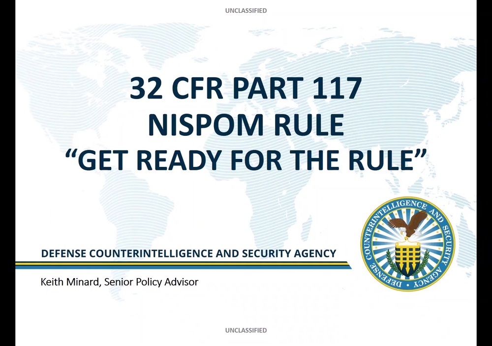 DVIDS - Video - NISPOM Rule Series 1: "Get Ready For The Rule"