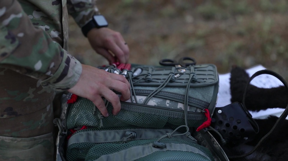DVIDS - Video - 64th Medical Detachment K9TCCC familiarization in Greece
