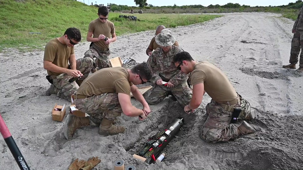 DVIDS - Video - 45th CES EOD Team Conducts Live Explosive Ordnance Disposal