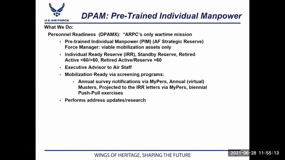 DVIDS - Video - Air Reserve Component Field Orientation Virtual ...