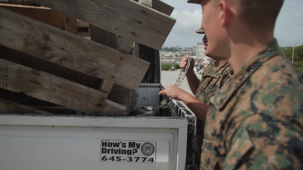 DVIDS - Video - B-Roll: MCB Camp Butler Camp Services Typhoon Preparation