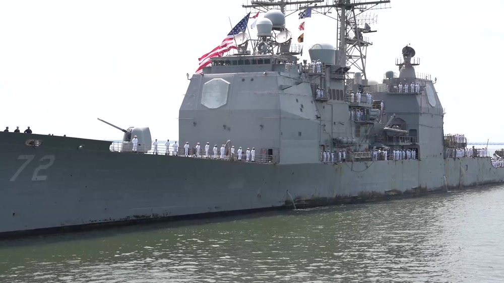DVIDS - Video - USS Vella Gulf (CG 72) Returns Home after Deployment
