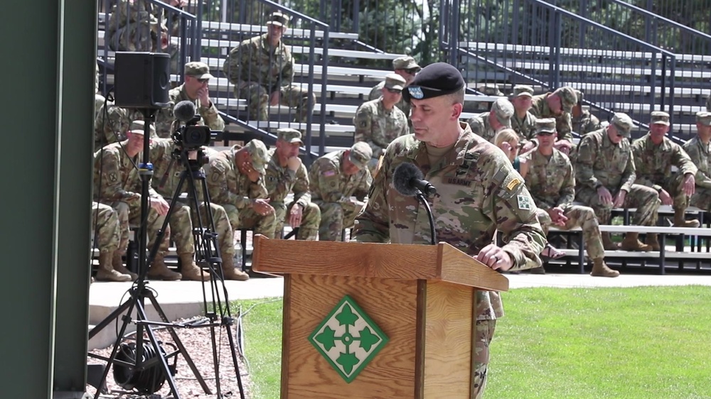 DVIDS - Video - 4th Infantry Division Change of Command Ceremony