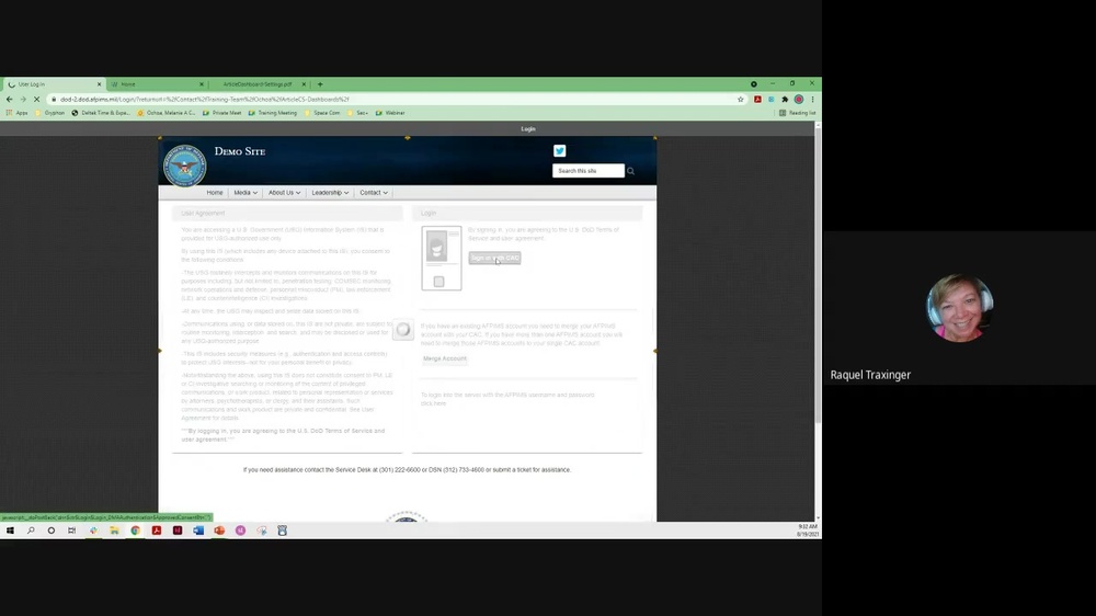 DVIDS - Video - AFPIMS ArticleCS Dashboard