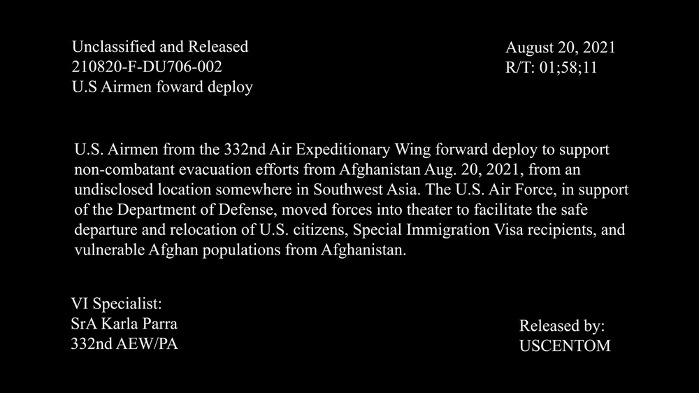 DVIDS - Video - 332 AEW support evacuation operations