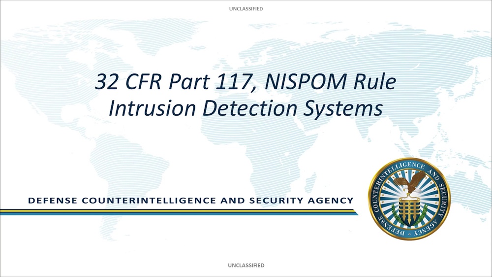 DVIDS - Video - NISPOM RULE Video Series #4: UL 2050 Intrusion ...