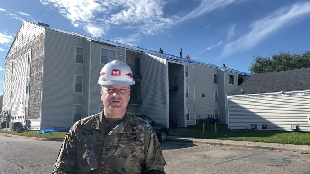 DVIDS - Video - USACE installs blue roofs on over 90 apartment ...