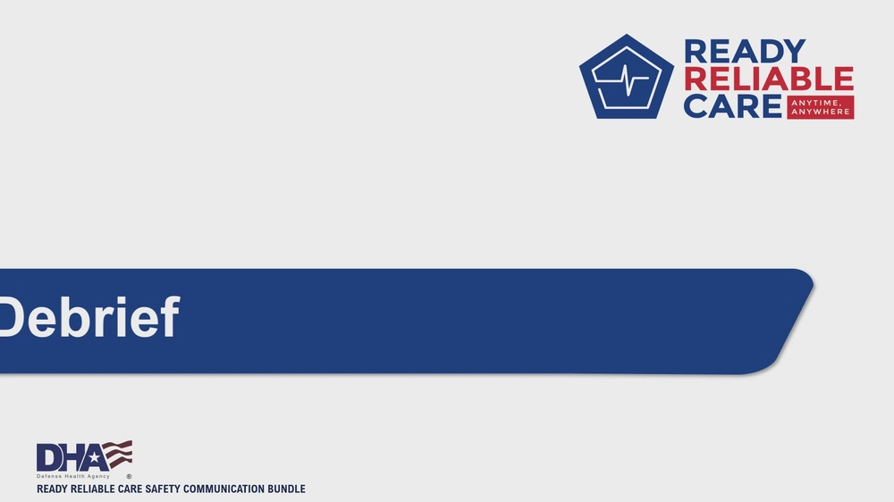 DVIDS - Video - Safety Communication Bundle Surgical Debrief Micro-Learning