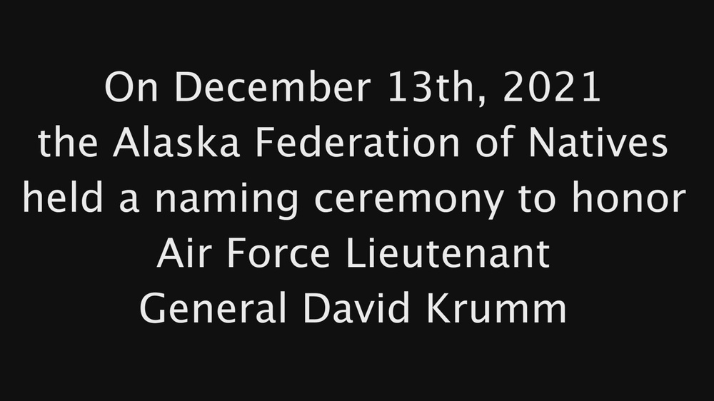 DVIDS - Video - Lieutenant General David Krumm Alaska Native Honoring ...
