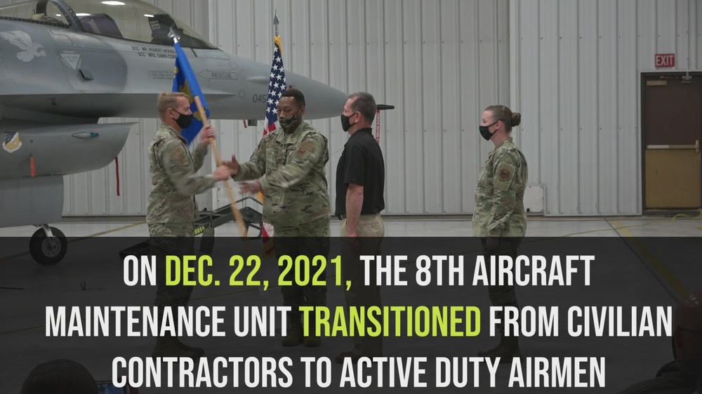 DVIDS - Video - 8th Aircraft Maintenance Unit transfers personnel to ...