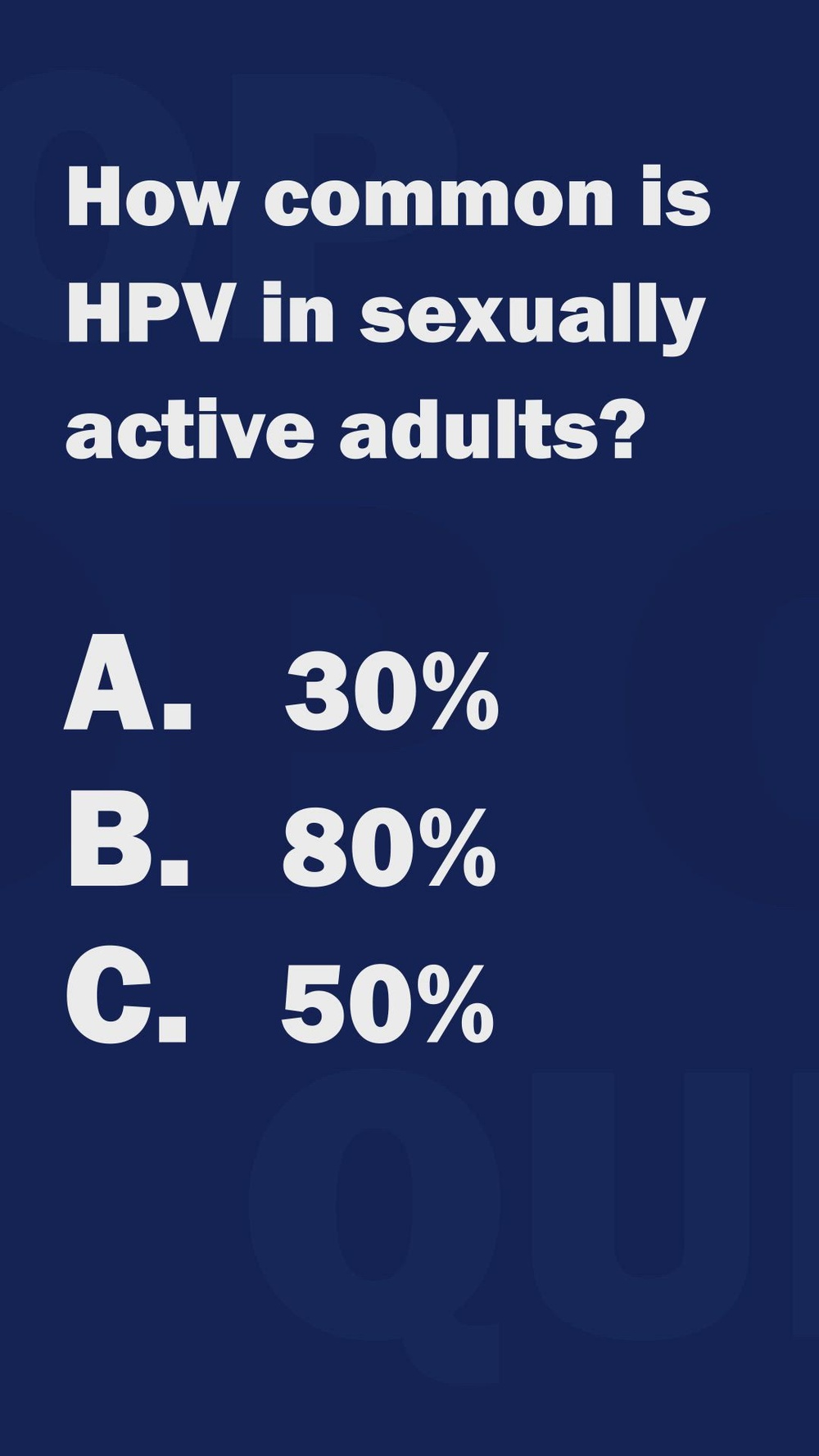 DVIDS - Video - Quiz: How many sexually active people have had HPV?