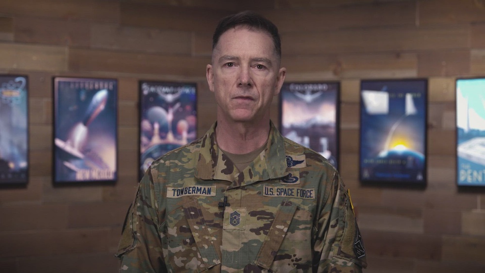 DVIDS - Video - Chief Master Sgt. of the Space Force Roger A. Towberman ...