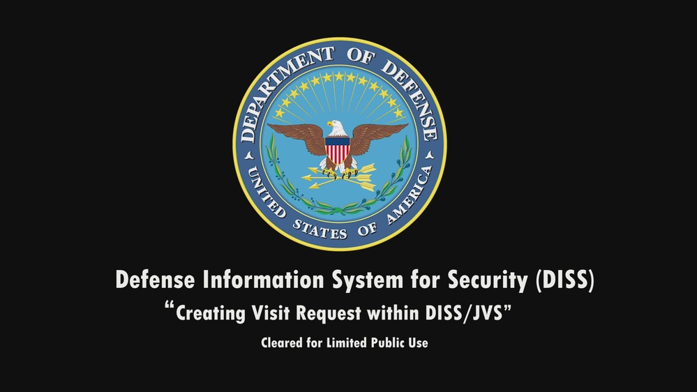 DVIDS - Video - Creating Visit Request within DISS/JVS