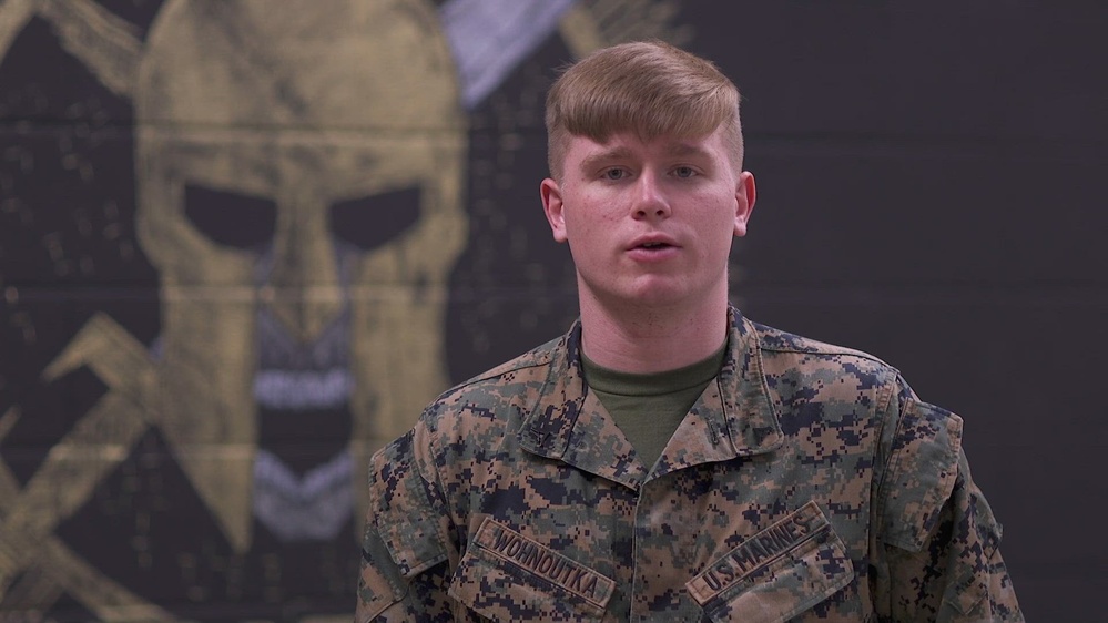 DVIDS - Video - Marine from Tecumseh, Oklahoma, receives an award for ...