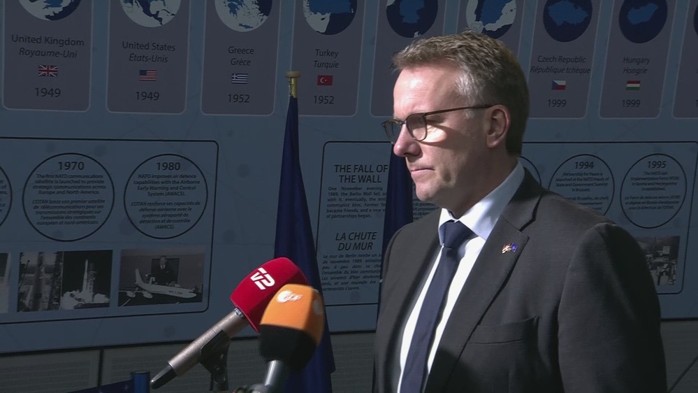 DVIDS - Video - Doorstep statement by the Danish Defence Minister at ...