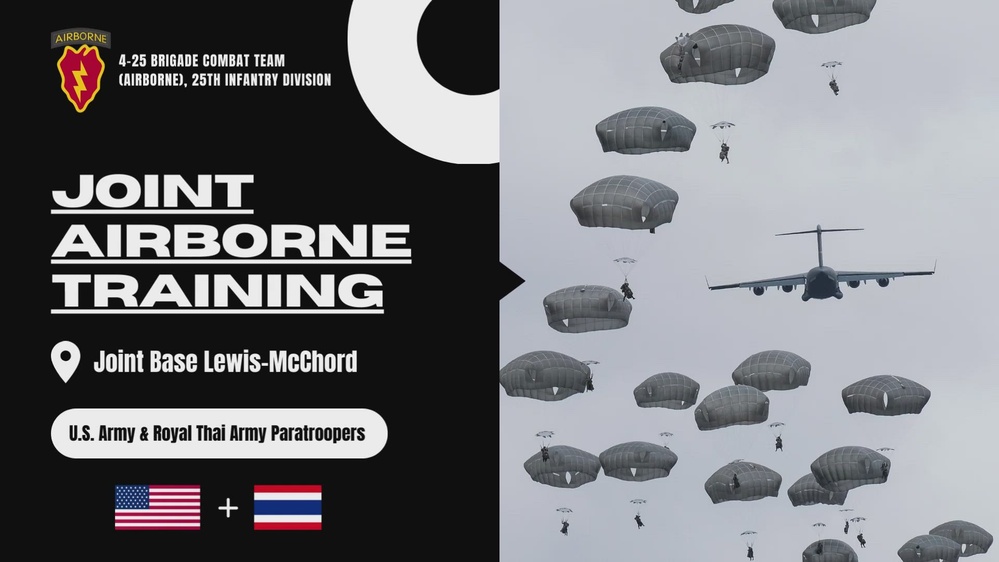 DVIDS - Video - U.S. and Thai Paratroopers conduct bilateral airborne ...