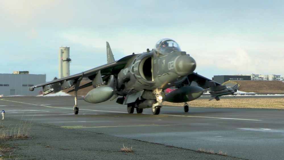 DVIDS - Video - U.S. Marine Corps Harriers arrive in Norway
