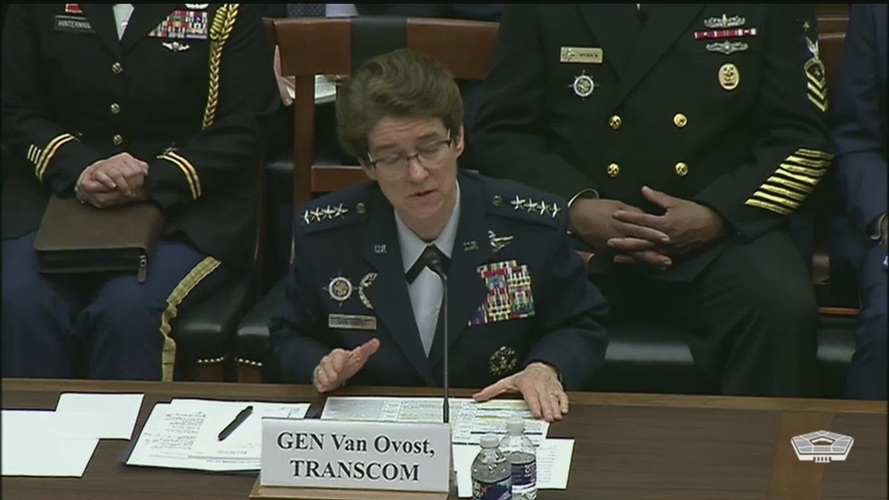 DVIDS - Video - TRANSCOM Commander Speaks to House Subcommittee on ...