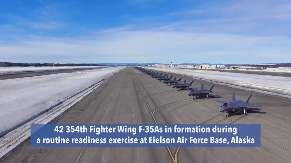 DVIDS - Video - 42 354th FW F-35As in formation