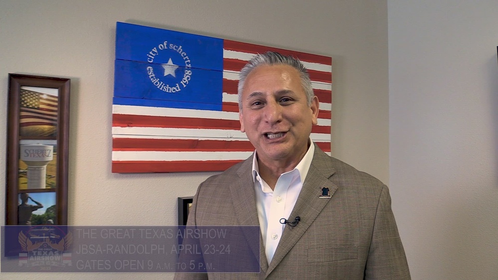 DVIDS - Video - THE GREAT TEXAS AIRSHOW: Schertz Mayor Ralph Gutierrez
