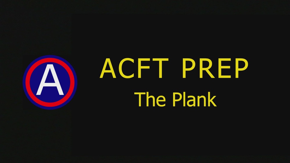 Dvids Video Acft Prep Plank