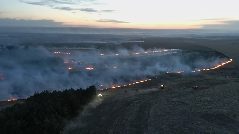 DVIDS - Video - Road 702 Fire NE state patrol aerial footage