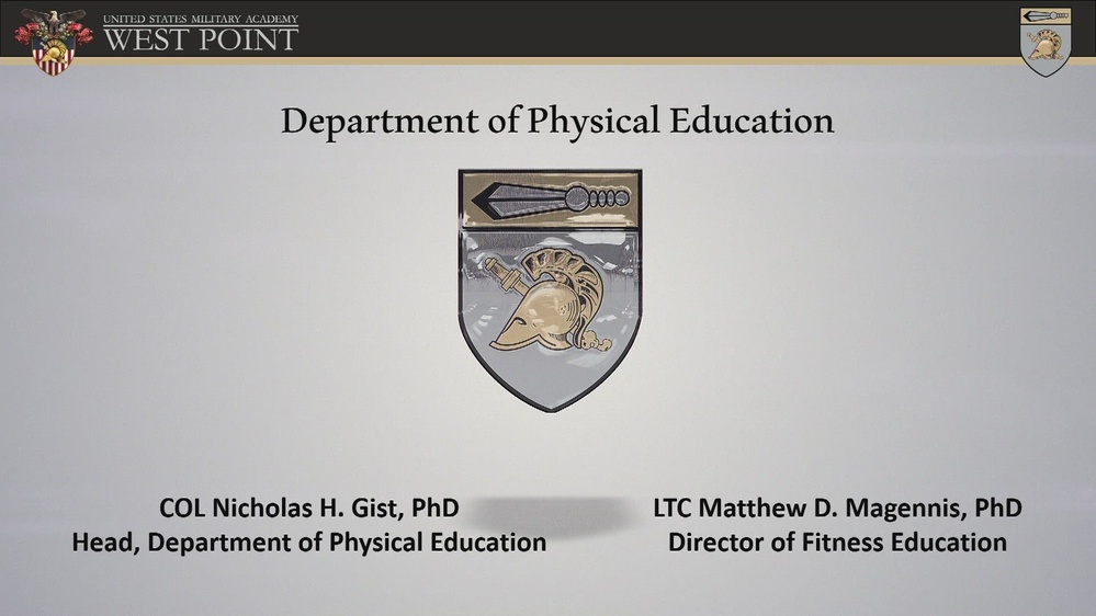 DVIDS - Video - Col. Nick Gist, Director of Physical Education with the ...