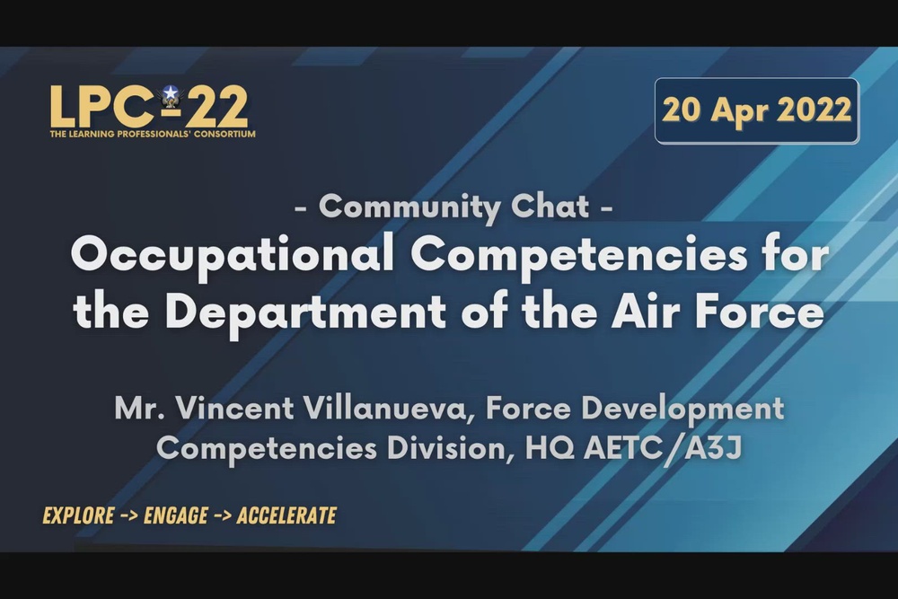 DVIDS - Video - LPC-22 Occupational Competencies for the Department of ...