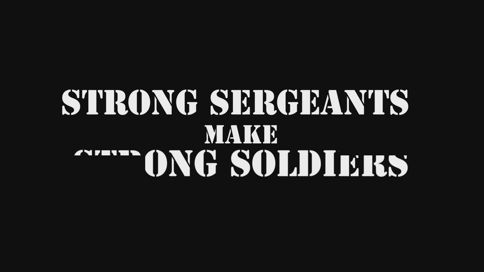 DVIDS - Video - Strong Sergeants make Strong Soldiers